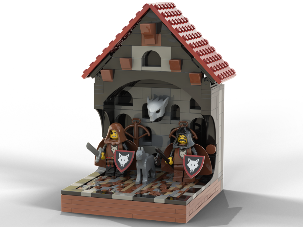 LEGO MOC Wolf Pack Display with wolf head by Thomus_Bean | Rebrickable ...