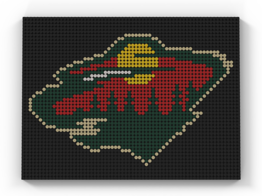 LEGO MOC Minnesota Wild Logo by Antman1022 | Rebrickable - Build with LEGO