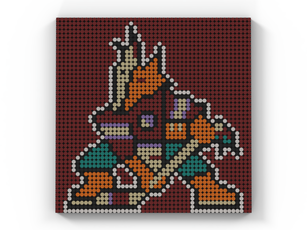 LEGO MOC Arizona Coyotes Logo by Antman1022 | Rebrickable - Build with LEGO