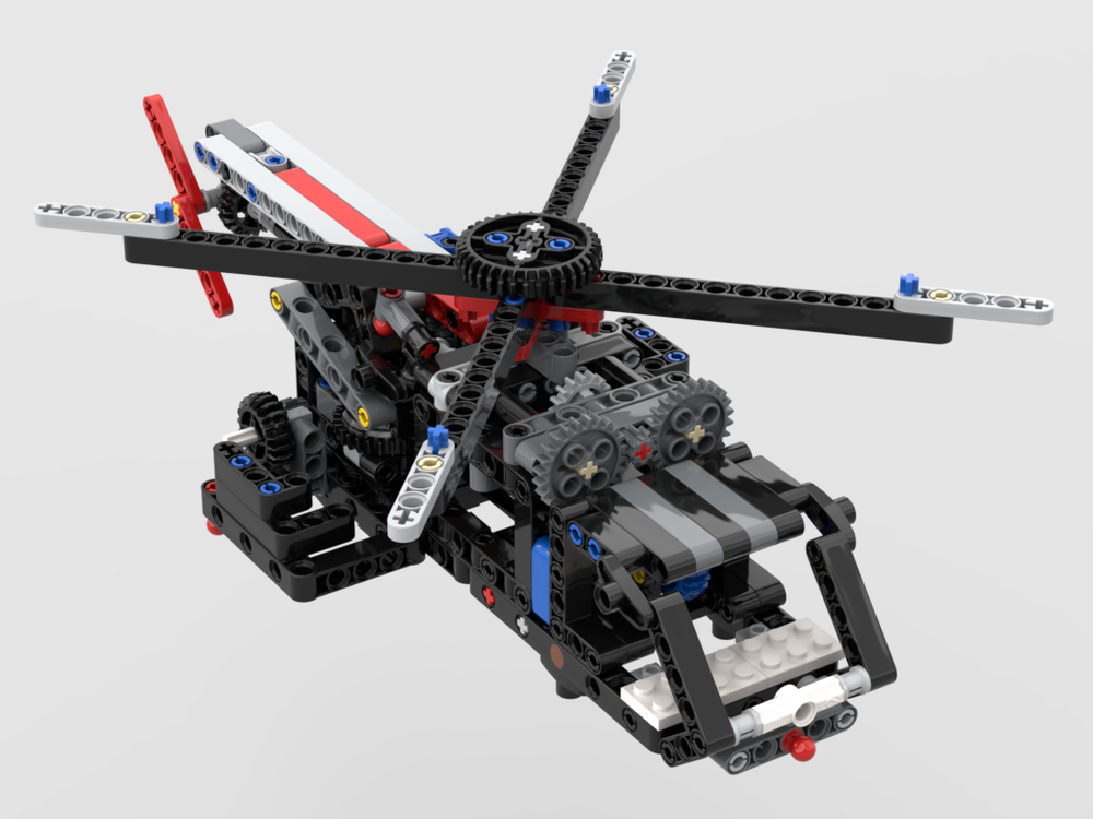 LEGO MOC Rescue Helicopter by Raptor9889 | Rebrickable - Build with LEGO