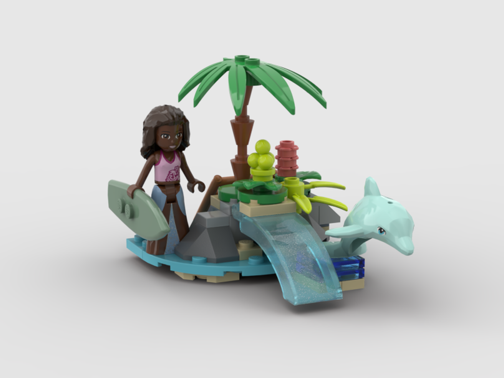 LEGO MOC 30646 - Waterfall Island by StarStarbucks | Rebrickable ...