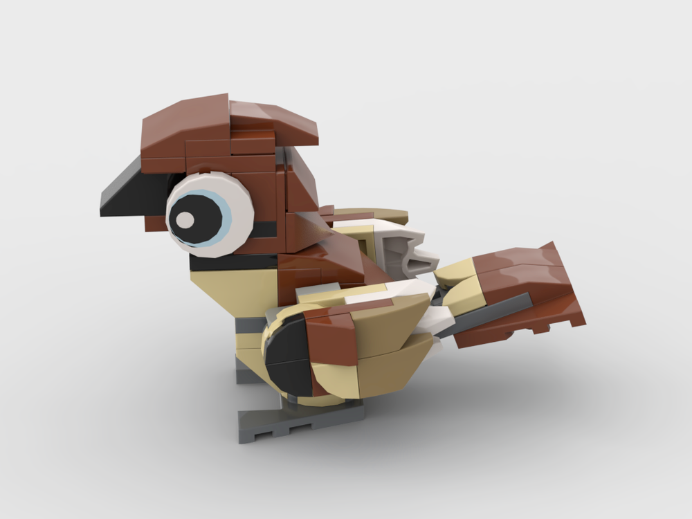 LEGO MOC Bird - Tree Sparrow by Agilinzzz | Rebrickable - Build with LEGO