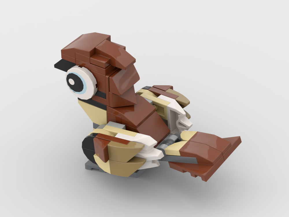 LEGO MOC Bird - Tree Sparrow by Agilinzzz | Rebrickable - Build with LEGO