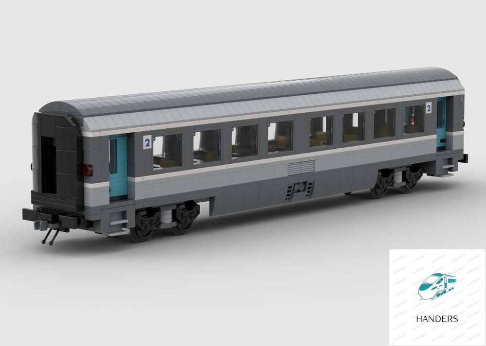 LEGO MOC 8 wide French PAX Wagon by Handers | Rebrickable - Build with LEGO