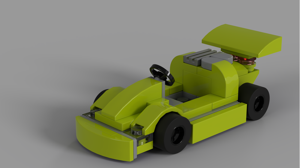 LEGO MOC Lime mini race car by nicojlt | Rebrickable - Build with LEGO
