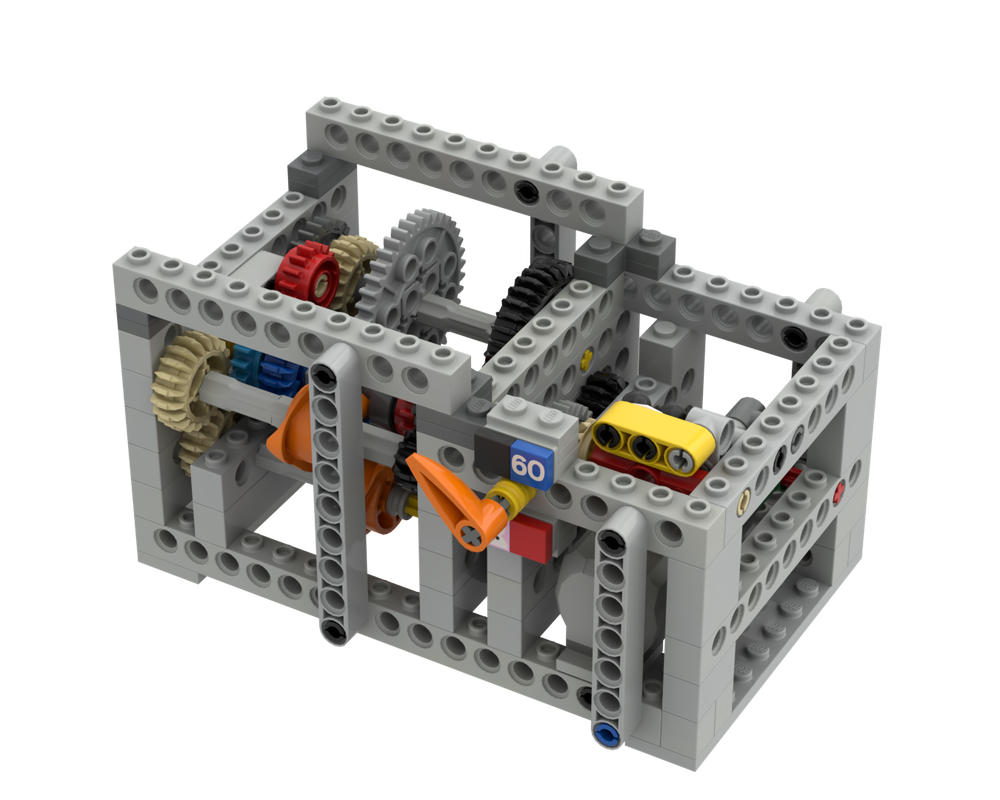 LEGO MOC 0-60-80-120 Four speed gearbox w GBC optimized rpms by ...
