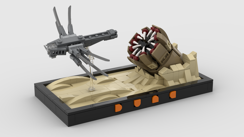Lego Moc Dune Diorama By Lordkevep Rebrickable Build With Lego