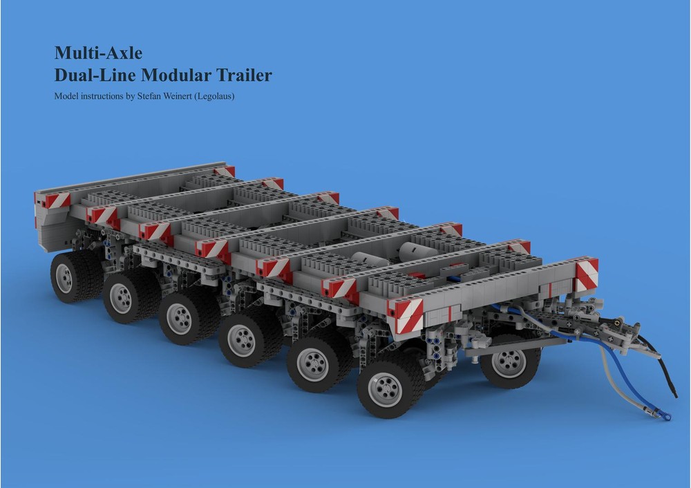 LEGO MOC Multi-Axle Dual-Line Modular Trailer by legolaus | Rebrickable ...