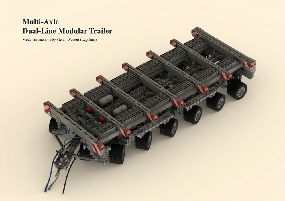 LEGO MOC Multi-Axle Dual-Line Modular Trailer by legolaus | Rebrickable ...