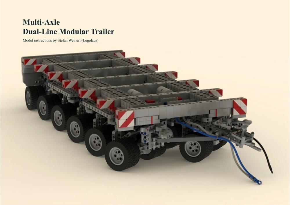 LEGO MOC Multi-Axle Dual-Line Modular Trailer by legolaus | Rebrickable ...