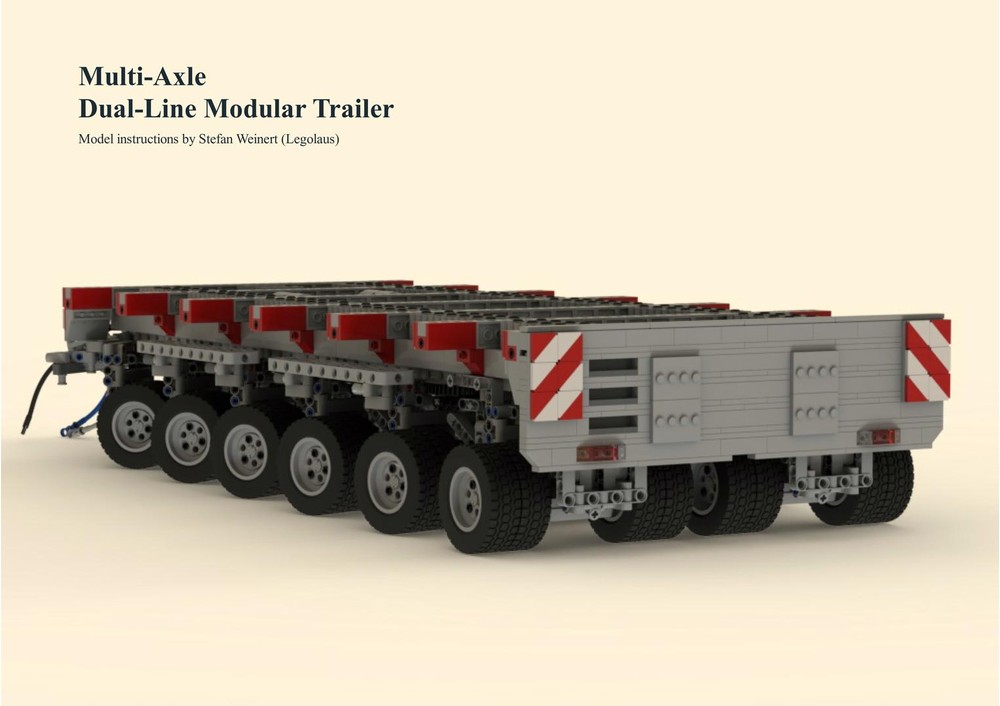 LEGO MOC Multi-Axle Dual-Line Modular Trailer by legolaus | Rebrickable ...