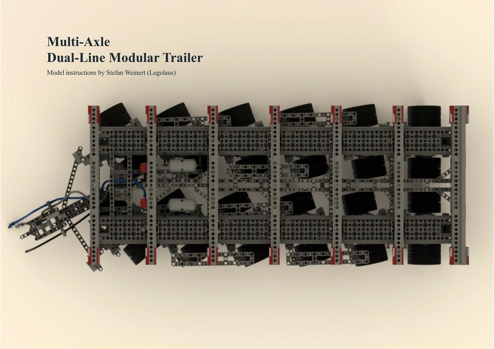 LEGO MOC Multi-Axle Dual-Line Modular Trailer by legolaus | Rebrickable ...