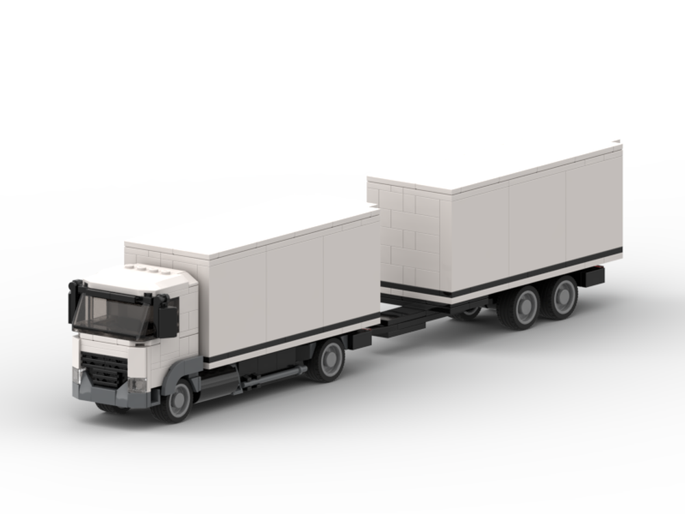 LEGO MOC LKW 7,5t mit Anhänger by ole.828 | Rebrickable - Build with LEGO