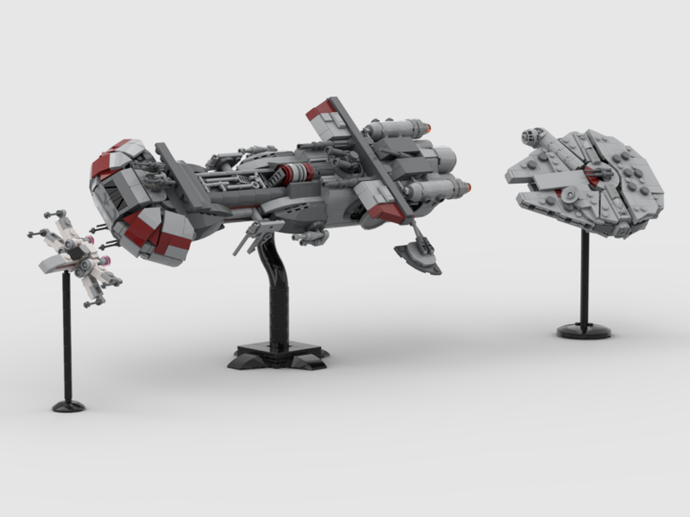 LEGO MOC Braha'tok Dornean Class Gunship 1:250 scale by DarthBluishGray ...