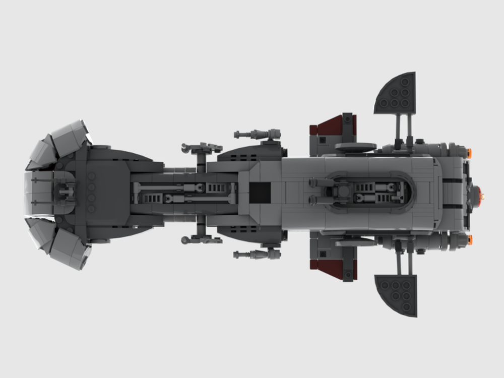 LEGO MOC Braha'tok Dornean Class Gunship 1:250 scale by DarthBluishGray ...