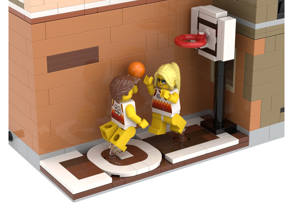LEGO MOC Urban Half Court Basketball - Backyard MOC for set #10297 ...