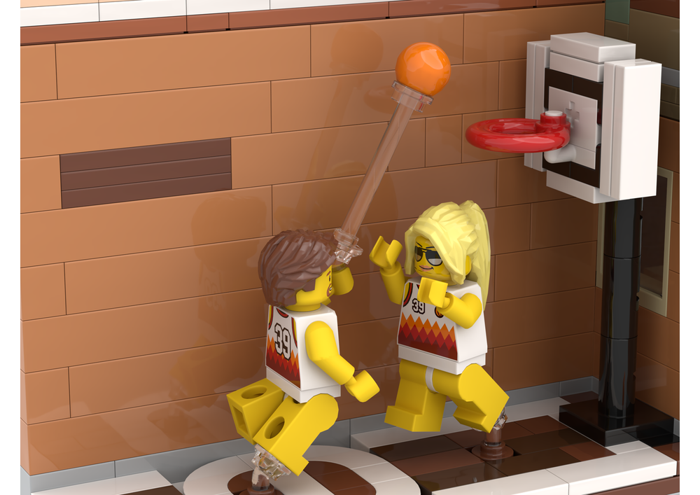 LEGO MOC Urban Half Court Basketball - Backyard MOC for set #10297 ...