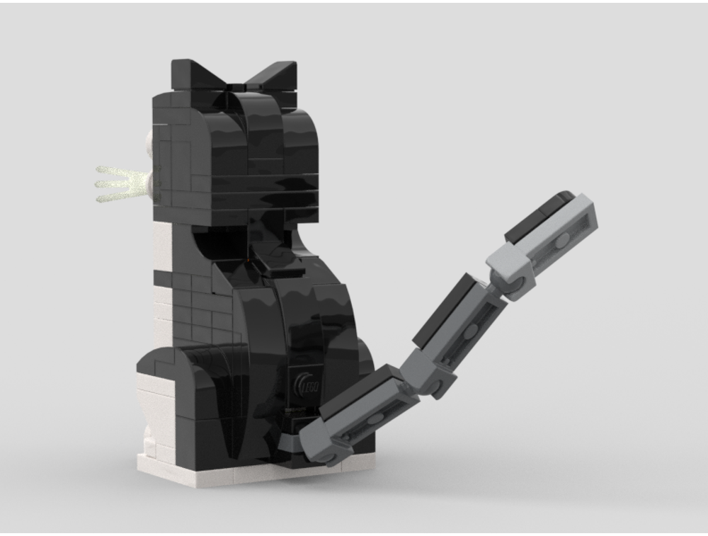 LEGO MOC Tuxedo Cat by telepathicturnip33 | Rebrickable - Build with LEGO