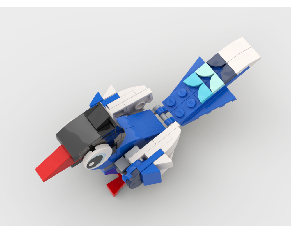 LEGO MOC Bird - Taiwan Blue Magpie by Agilinzzz | Rebrickable - Build ...
