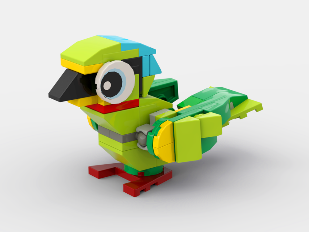 LEGO MOC Bird - Taiwan barbet by Agilinzzz | Rebrickable - Build with LEGO