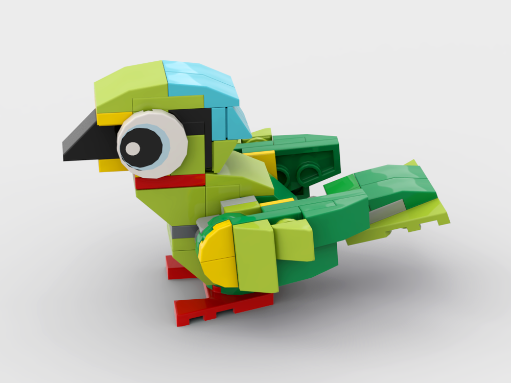 LEGO MOC Bird - Taiwan barbet by Agilinzzz | Rebrickable - Build with LEGO