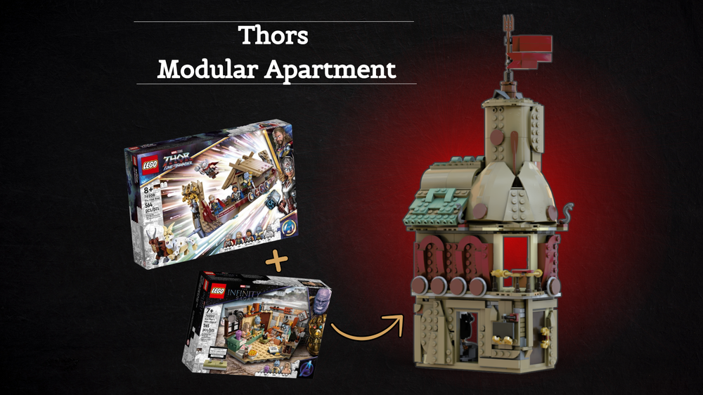 LEGO MOC-180456 Thor's modular apartement by MESsemble | Rebrickable ...