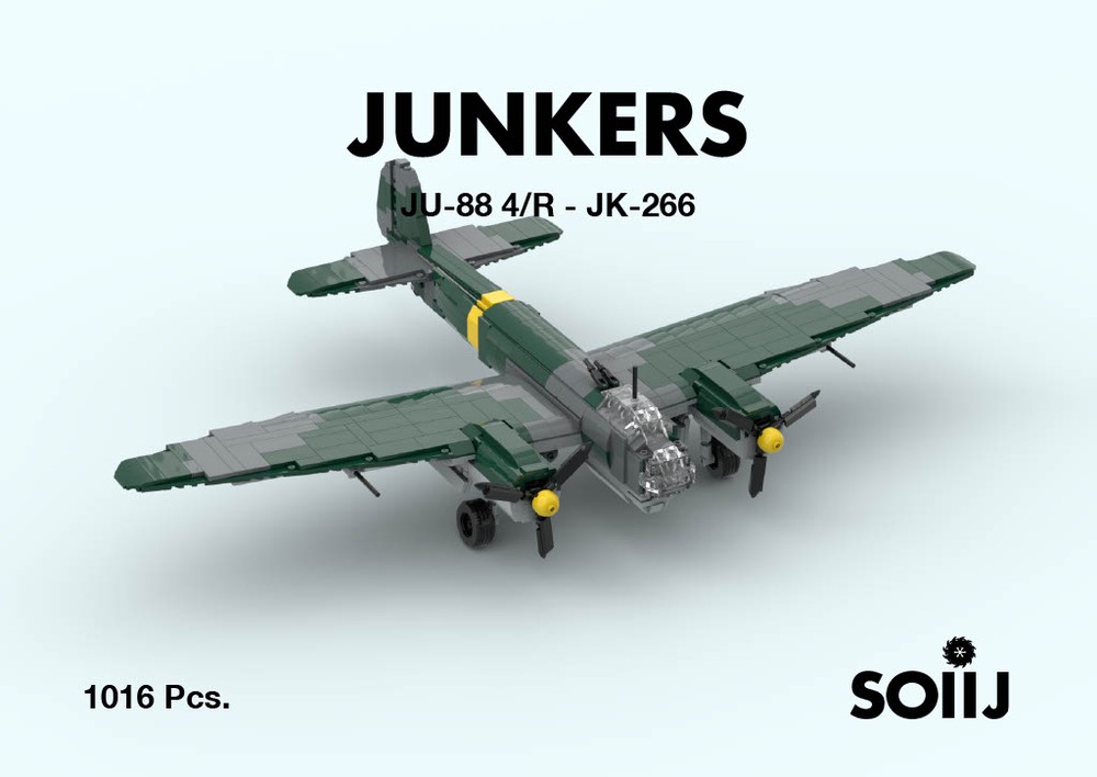 LEGO MOC Junkers JU-88 4/R - JK-266 - finnish livery 1:38 by Soiij ...