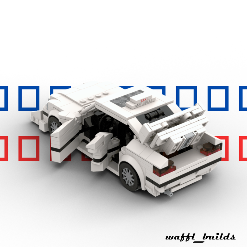 LEGO MOC Peugeot 406 'Taxi' by waffl_builds | Rebrickable - Build with LEGO