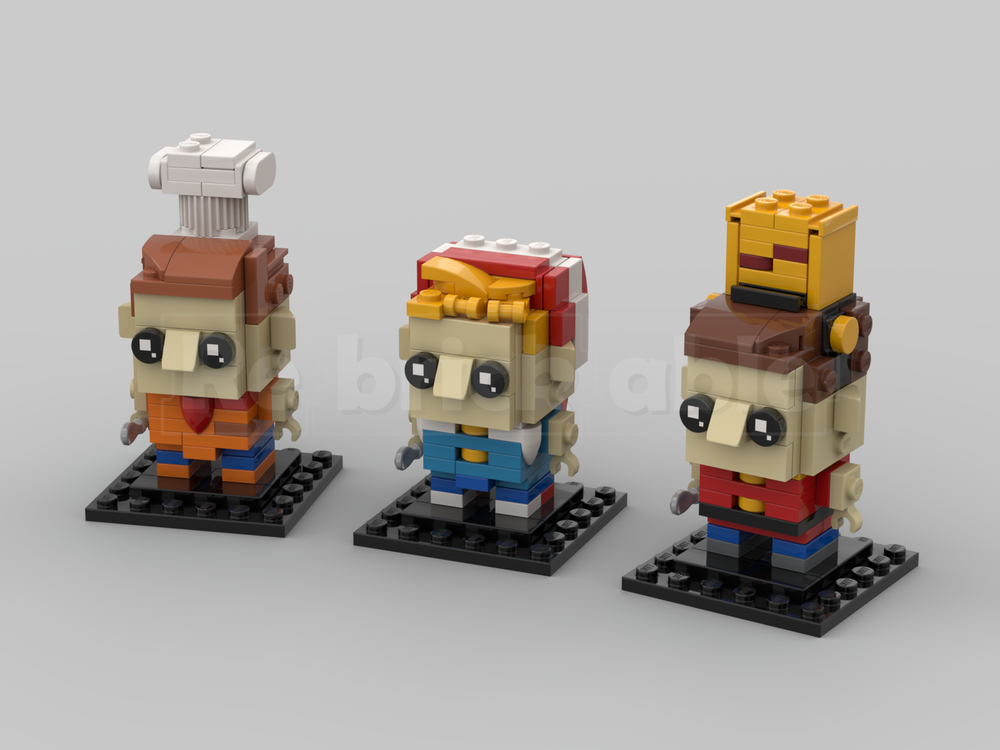 LEGO MOC-180506 Snap, Crackle and Pop Brickheadz (Rice Krispies) by ...
