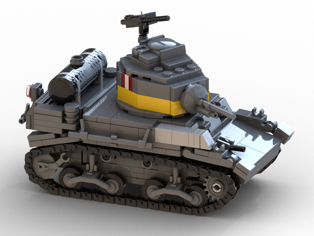 LEGO MOC M3a1 Stuart (Marine Corp) by IScreamClone | Rebrickable - Build with LEGO