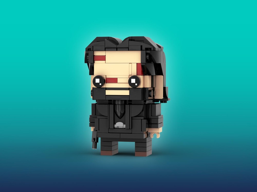 LEGO MOC John Wick Brickheadz LEGO MOC - John Wick by Eugenio Iacono | Rebrickable - Build with LEGO