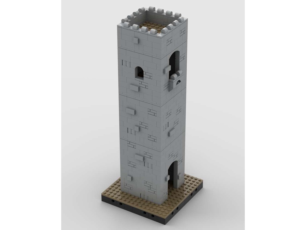 LEGO MOC Modular Castle Watch Tower by ComputerDino | Rebrickable ...