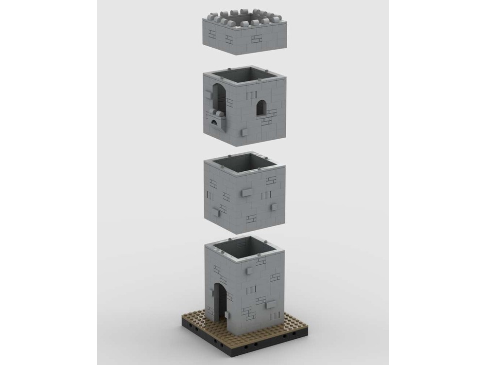 LEGO MOC Modular Castle Watch Tower by ComputerDino | Rebrickable ...