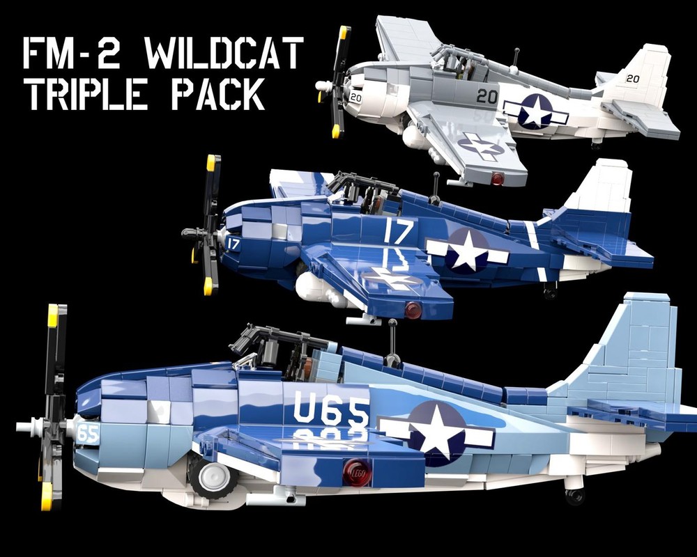 LEGO MOC 1/35 FM-2 Wildcat Triple Pack by David.DStone | Rebrickable ...