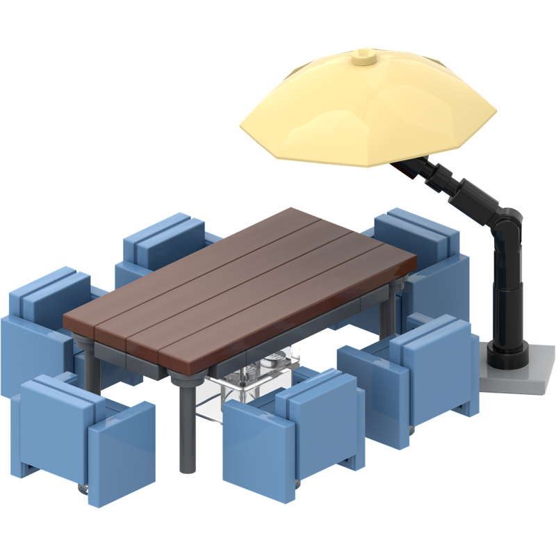 LEGO MOC Garden Furniture Set by VDWWD | Rebrickable - Build with LEGO
