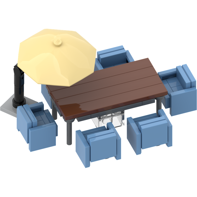 LEGO MOC Garden Furniture Set by VDWWD | Rebrickable - Build with LEGO