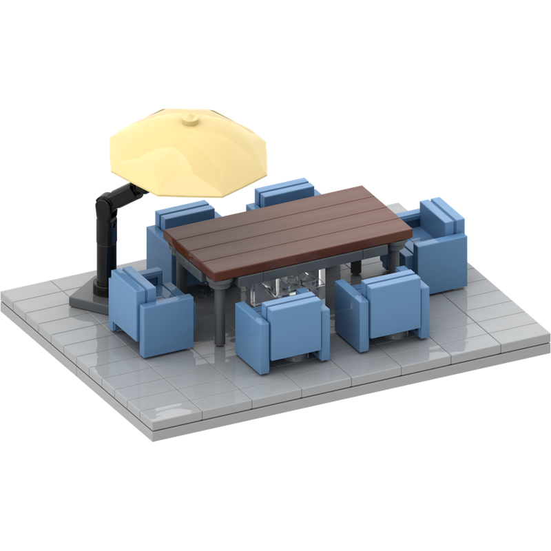 LEGO MOC Garden Furniture Set by VDWWD | Rebrickable - Build with LEGO