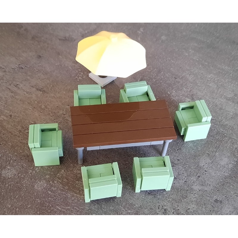 LEGO MOC Garden Furniture Set by VDWWD | Rebrickable - Build with LEGO