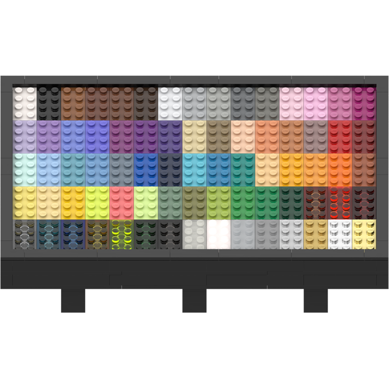 LEGO MOC Brick 2x4 Display Panel by VDWWD | Rebrickable - Build with LEGO