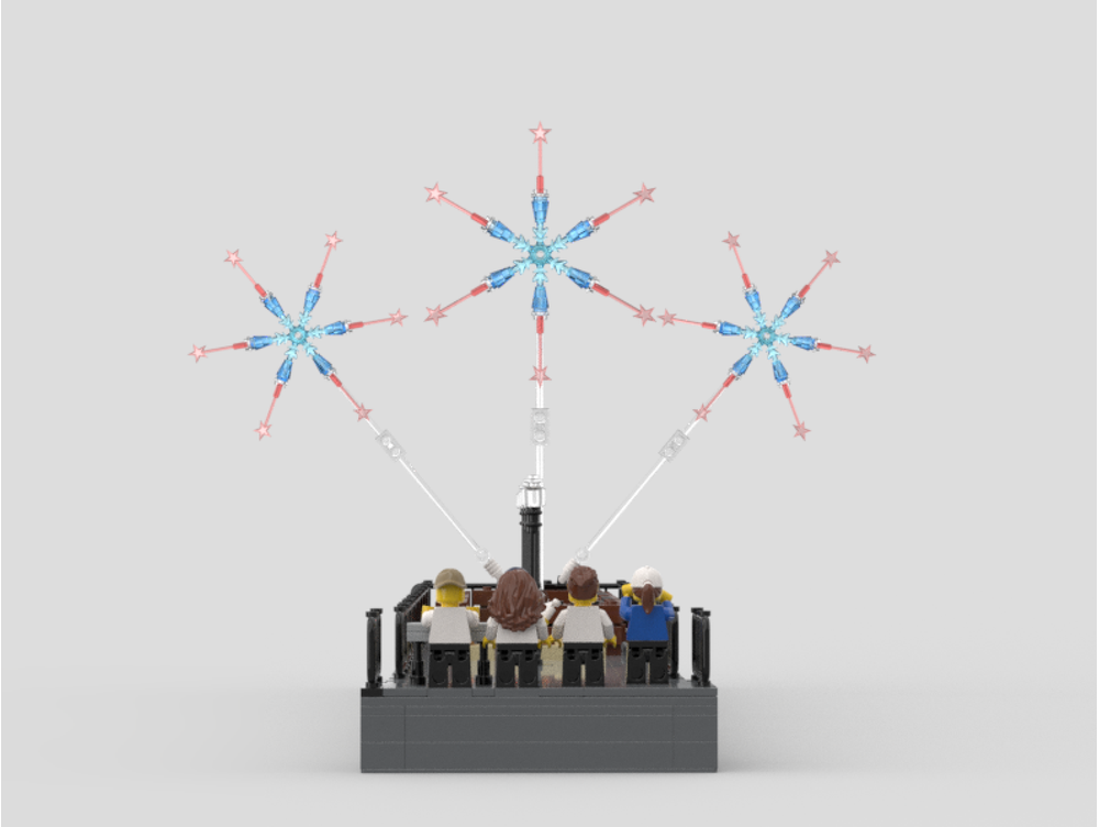 LEGO MOC Fireworks on the Pier by telepathicturnip33 | Rebrickable ...
