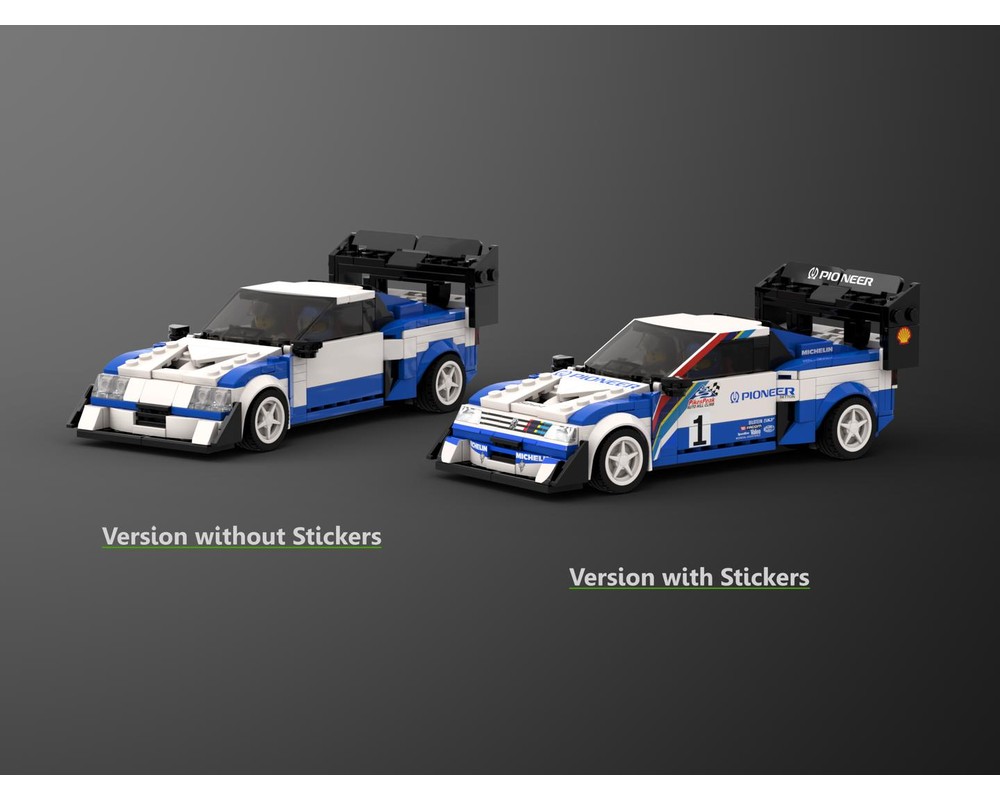 LEGO MOC Peugeot 405 Turbo16 Pikes Peak Variant - Speed Champions 8 ...