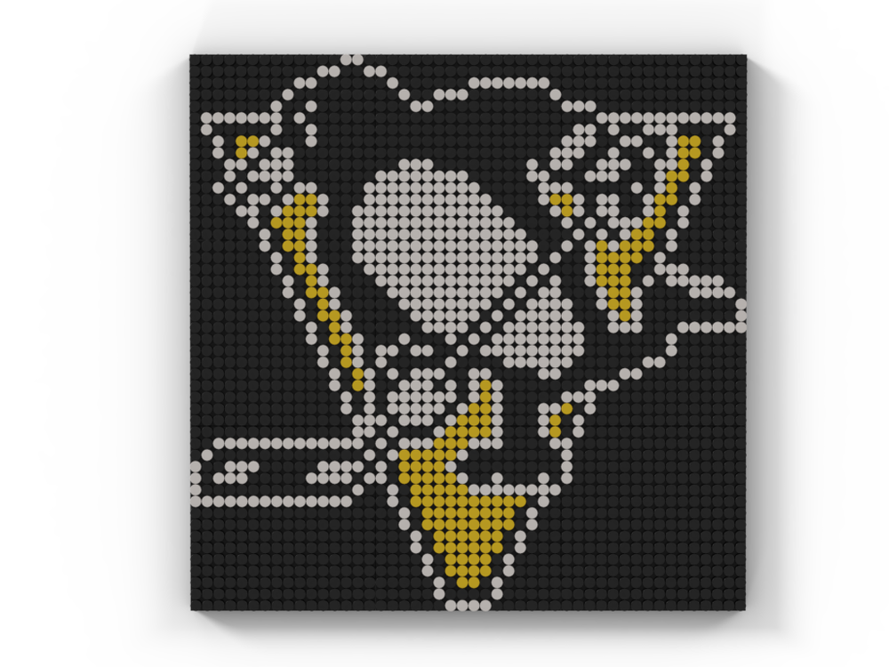 LEGO MOC Pittsburgh Penguins Logo by Antman1022 | Rebrickable - Build ...