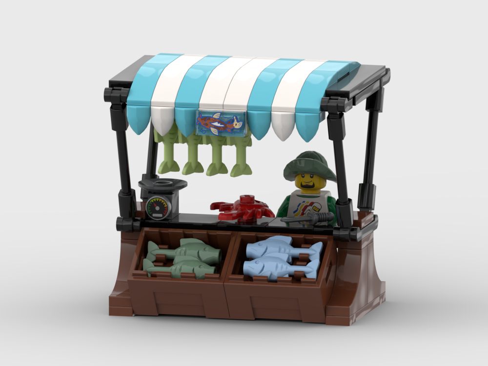 LEGO MOC Market stall by BrickHappens | Rebrickable - Build with LEGO