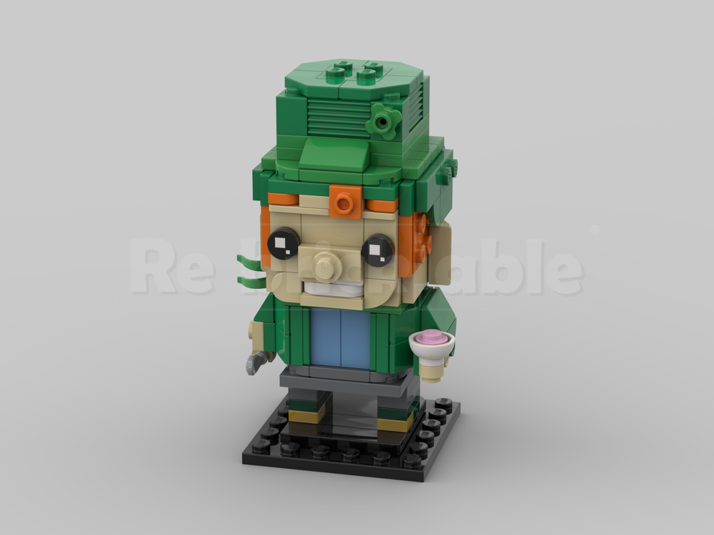 LEGO MOC Lucky the Leprechaun Brickheadz (Lucky Charms) by Penguins and ...