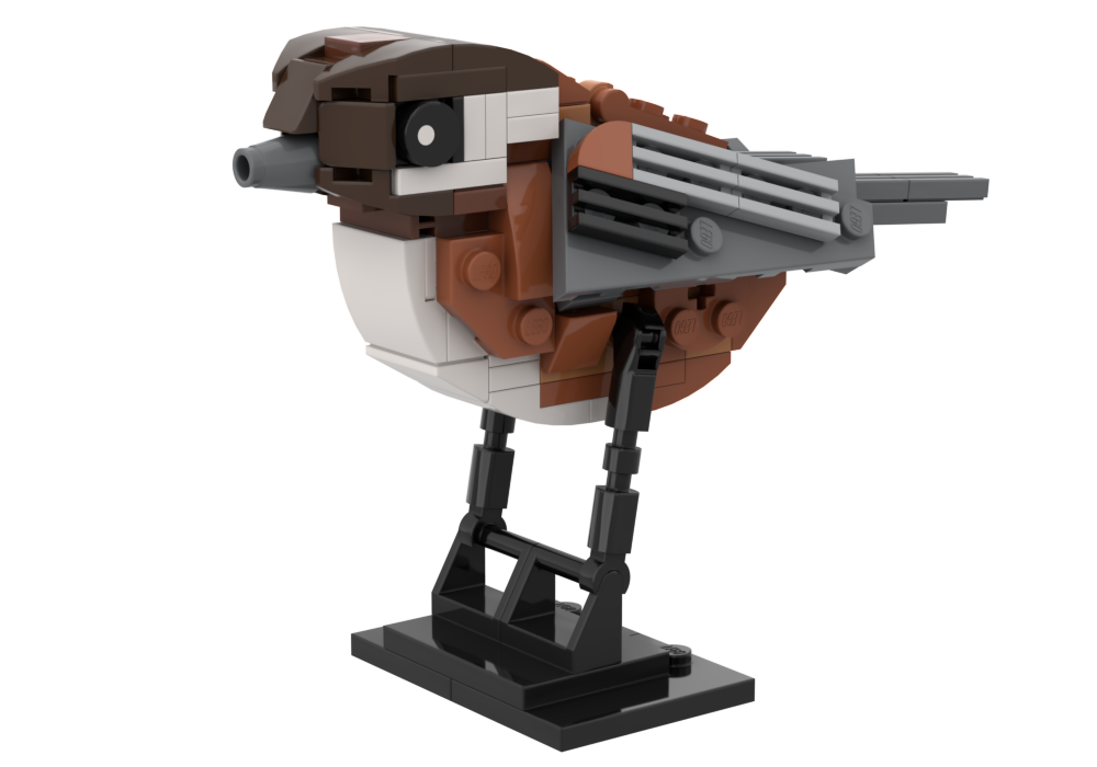 LEGO MOC Chestnut Backed Chickadee (Poecile rufescens) by OrchardBuilds ...