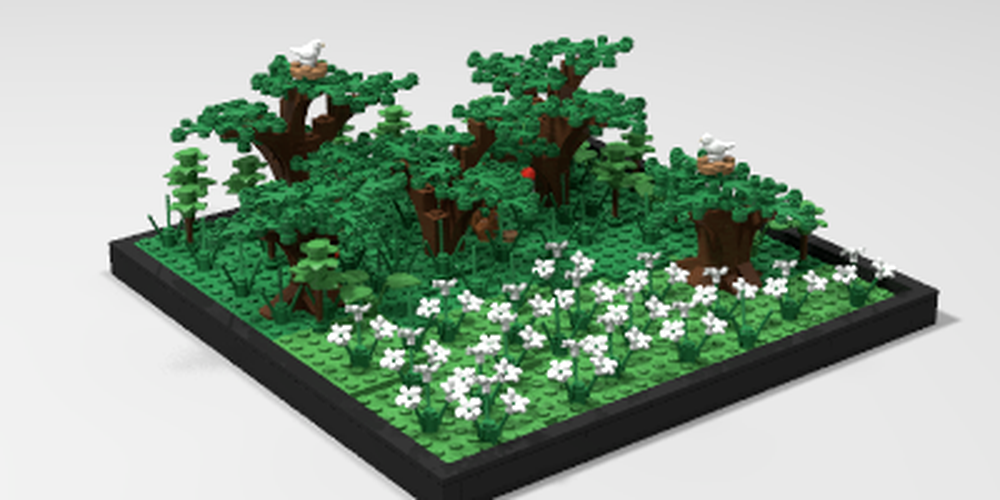LEGO MOC Forest diorama by SirIceCream | Rebrickable - Build with LEGO