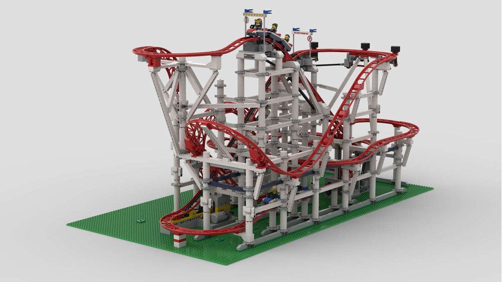LEGO MOC-180808 Basic Roller Coaster by BKu | Rebrickable - Build with LEGO