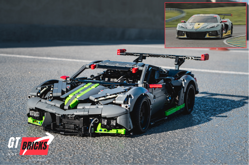 LEGO MOC 42156 - Chevrolet Corvette C8.R by davidragon | Rebrickable ...