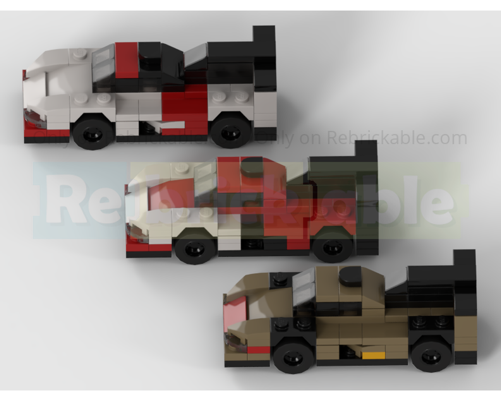 LEGO MOC Pack Of 3 WEC Porsche 963 LMDh Racing Cars - Half Speed ...