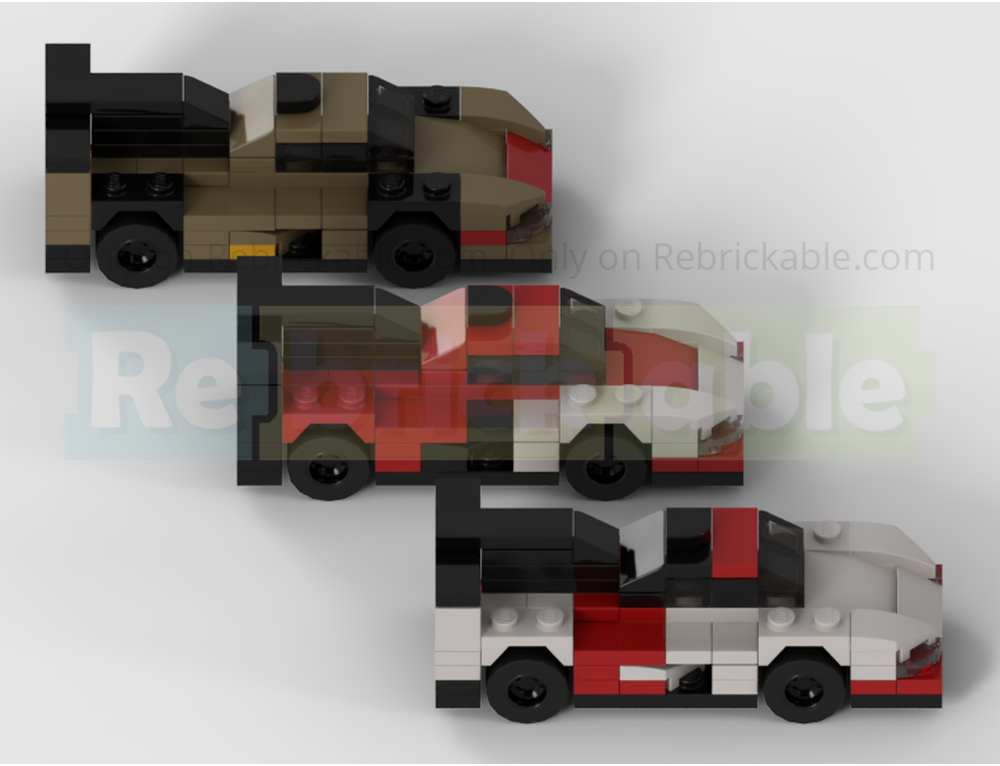 LEGO MOC Pack Of 3 WEC Porsche 963 LMDh Racing Cars - Half Speed ...